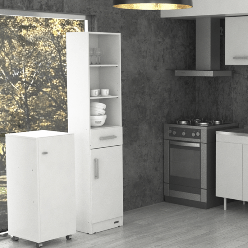 DESPENSERO MOSCONI 1.80mts C/CAJON TONO BLANCO 10157