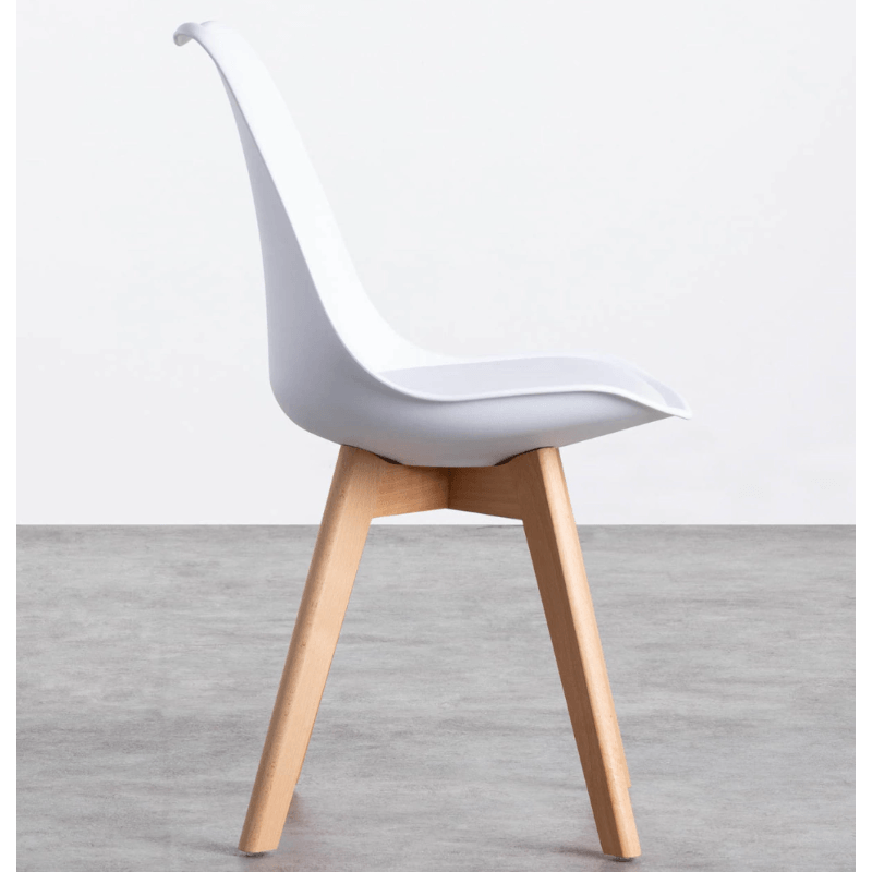 SILLA UNICAN DISEÑO NORDICO BLANCA TULIP