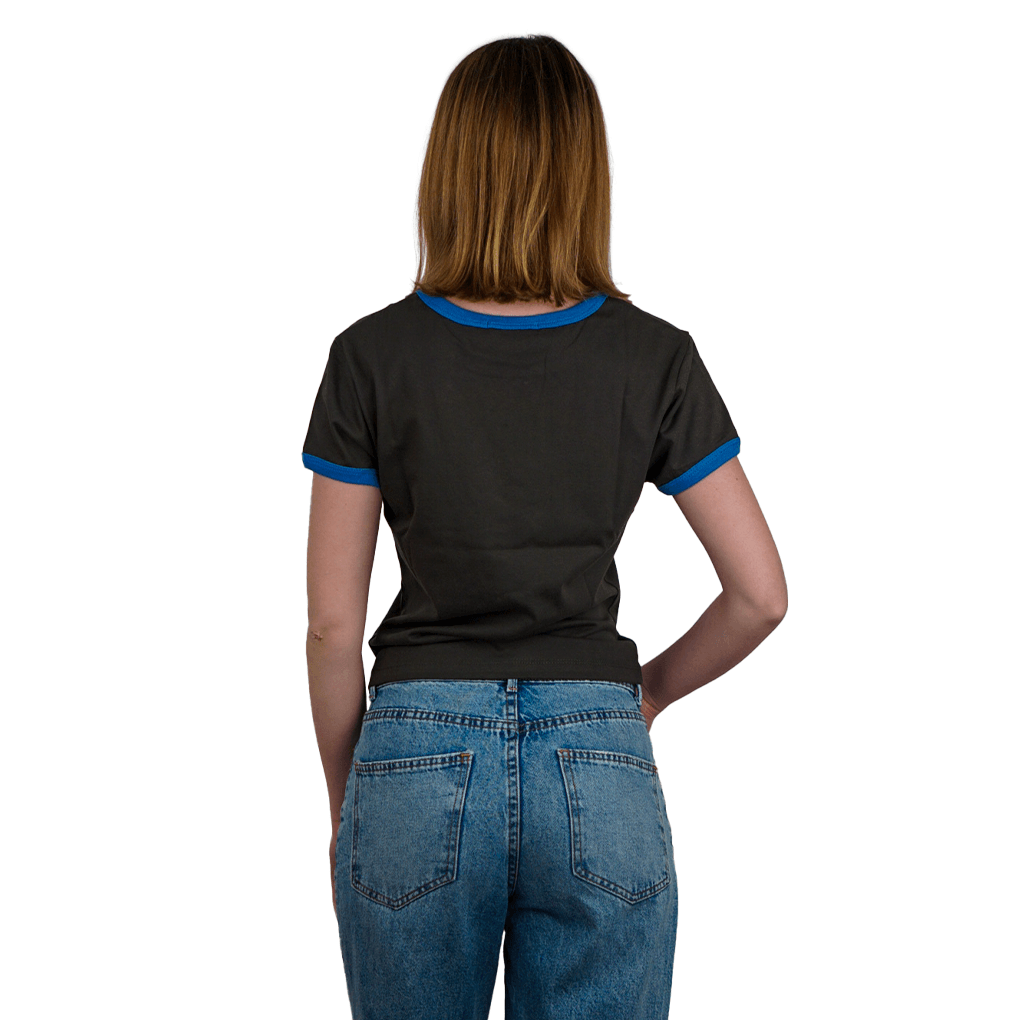 REMERA RUSTY STARY NIGHT SKIMMER RINGER DAMA