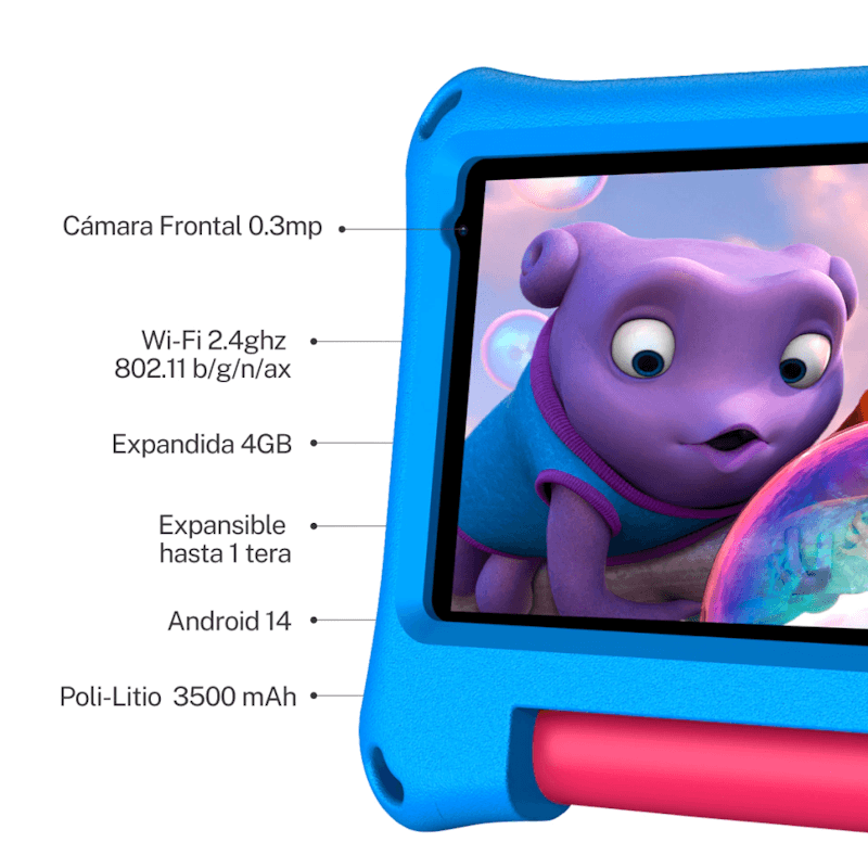 TABLET X-VIEW 7" PROTON KIDS 4GB/64GB + FUNDA
