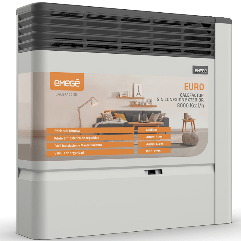 CALEFACTOR EMEGE 8000kcal SIN SALIDA GN EURO 3180